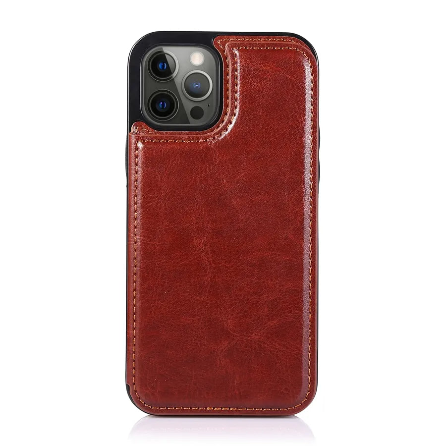 Leather iPhone Wallet & Kickstand Case – ourhomemarket.com