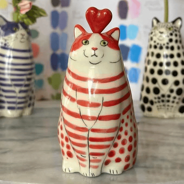 🎉Hand-Painted Cat Vase Collection – ourhomemarket.com