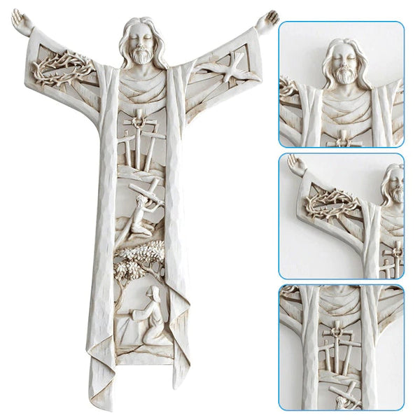 Risen Christ Wall Cross Jesus Figures – ourhomemarket.com