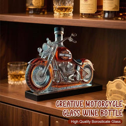 Creative Motorcycle Glass Wine Bottle – ourhomemarket.com